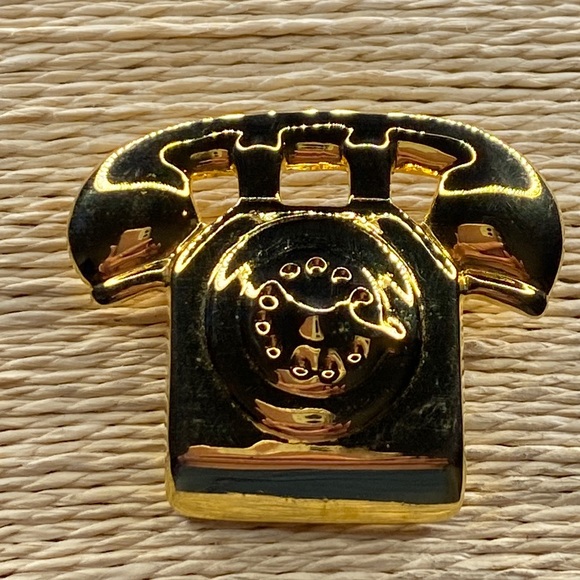 Jewelry | Vintage Rotary Telephone Brooch Pin | Poshmark